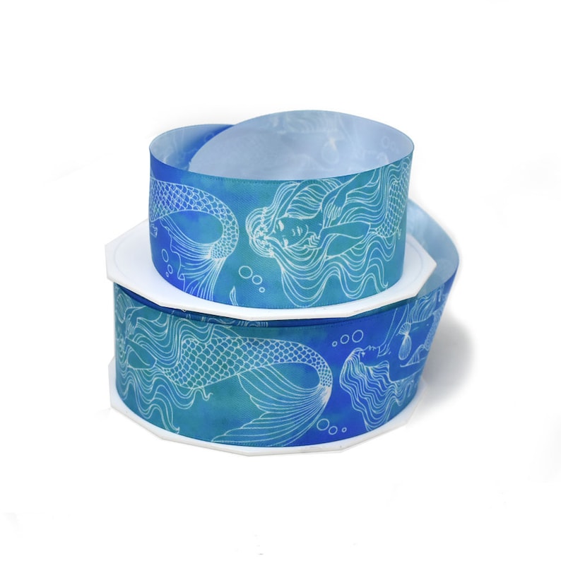 Elegant Mermaid Coastal Satin Ribbon 1-1/2-inch 20-yard - Etsy