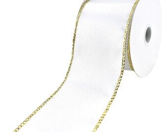 White Gold Ribbon - Etsy