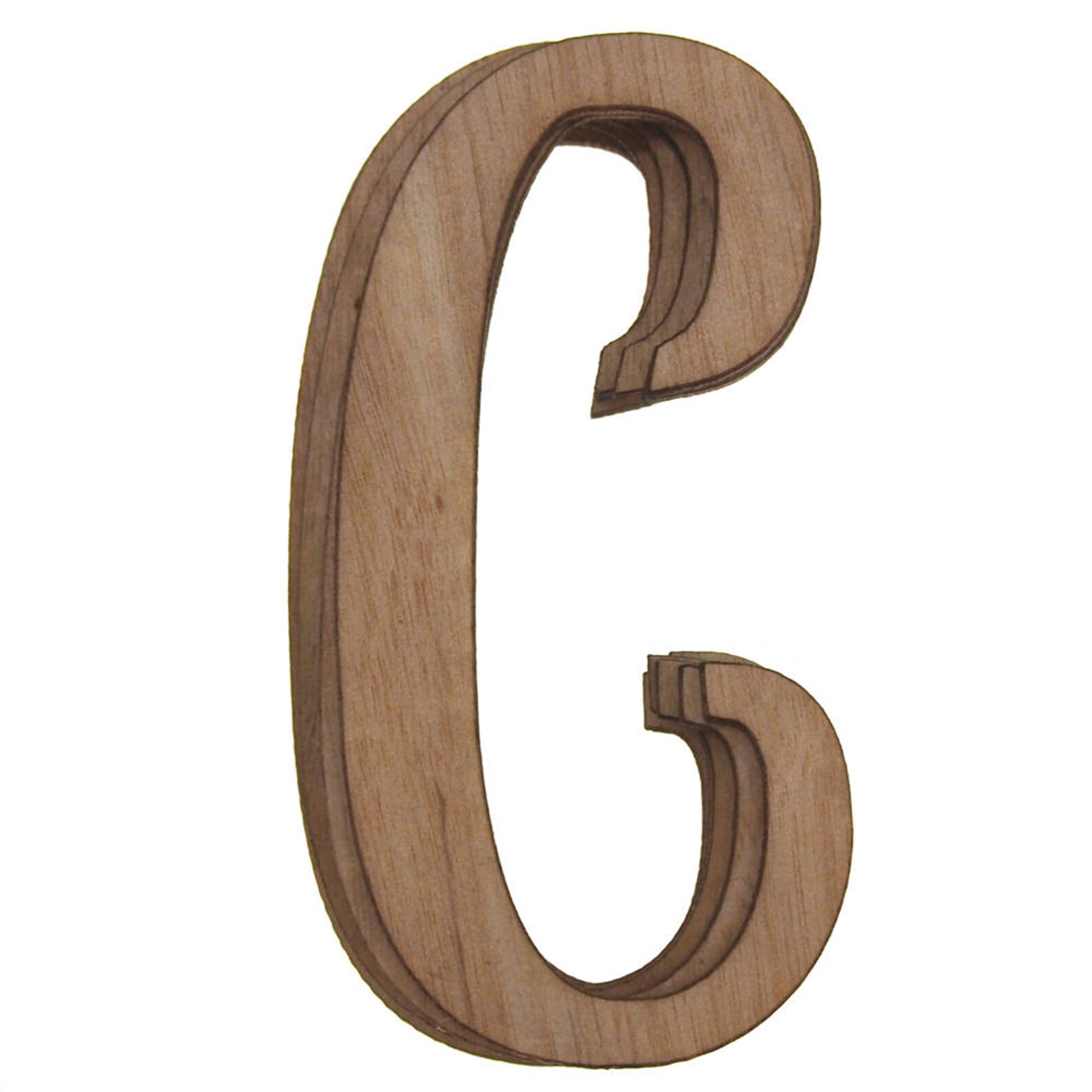 Wooden Cursive Alphabet Letters Natural 3-inch 6-piece | Etsy