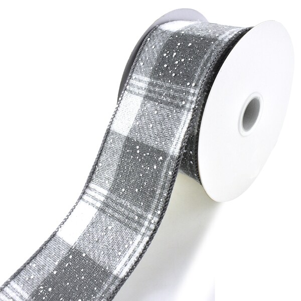 Gray Plaid Ribbon - Etsy