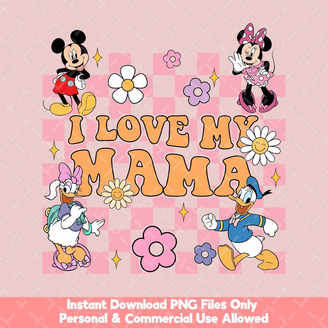 Cute Lovely Mama Png, Happy Mother's Day Png, Mama Mouse Png, Mama Mini ...