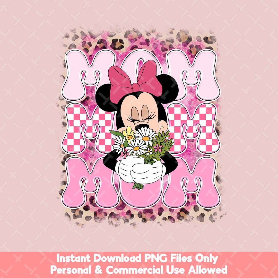 Mom Mouse Png, Mother's Day Png, Mouse and Friends, Retro Motherhood ...