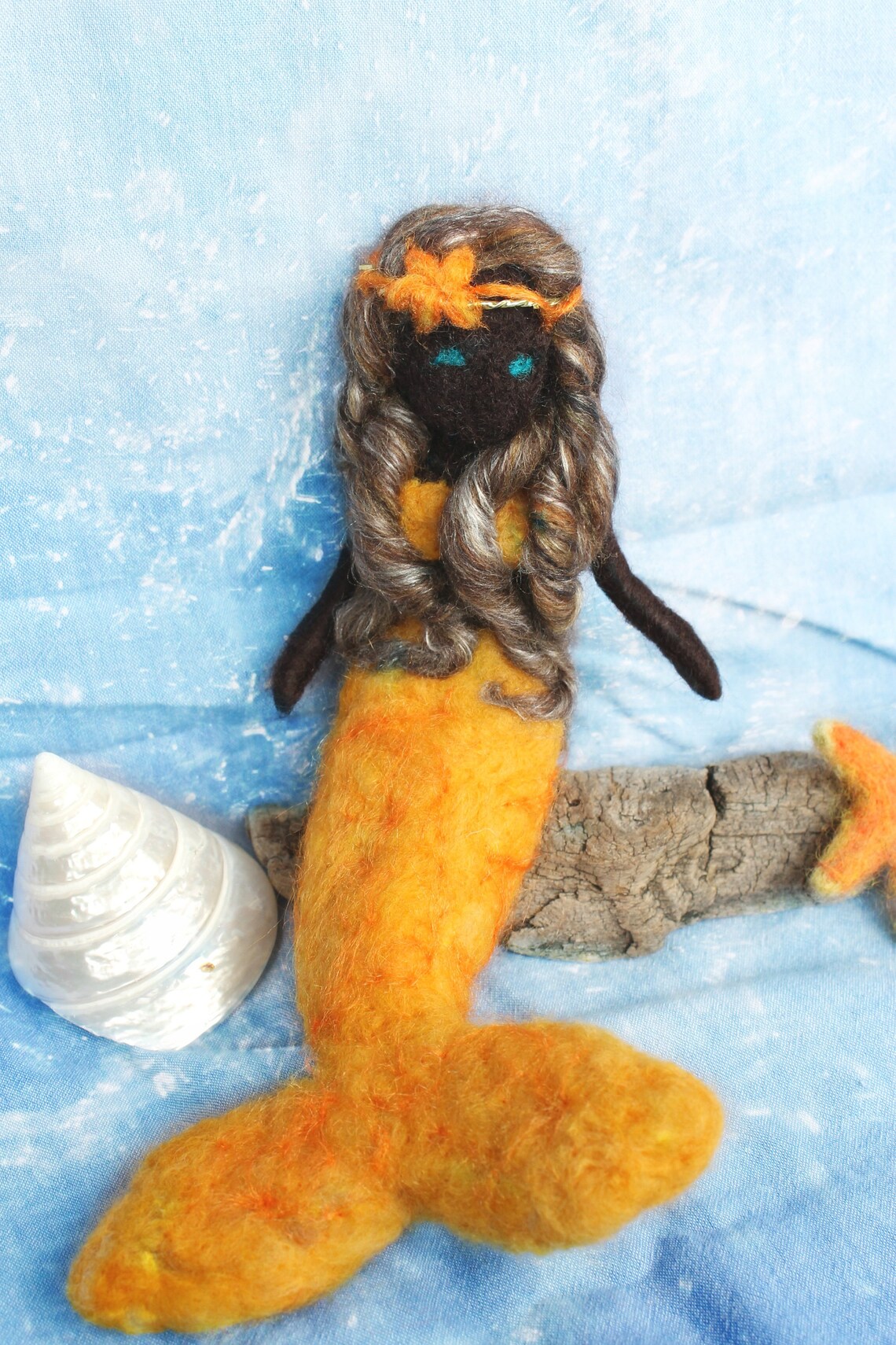 Mermaid Doll Needle Felted Mermaid Toy Waldorf Style Felted - Etsy