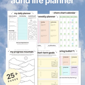 ADHD Planner PRINTABLE Version || ADHD Life Planner | Weekly Planner ...