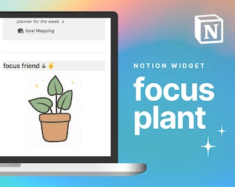 Notion Template Widget || Focus Friend Frog Widget for ADHD Planner ...