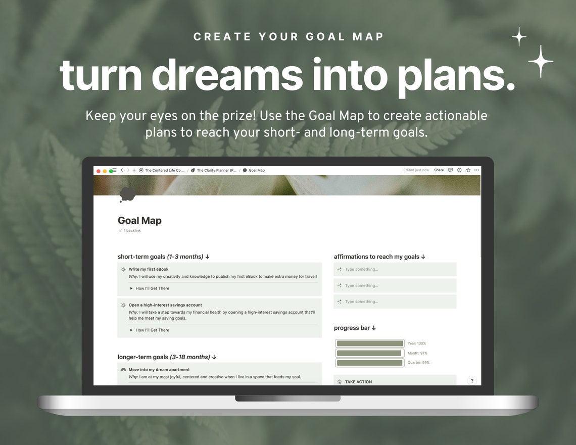 Notion Template Minimal Nature Aesthetic Notion ADHD - Etsy