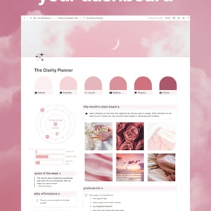 Notion Template || Pink Aesthetic | Colorful Notion ADHD Planner ...