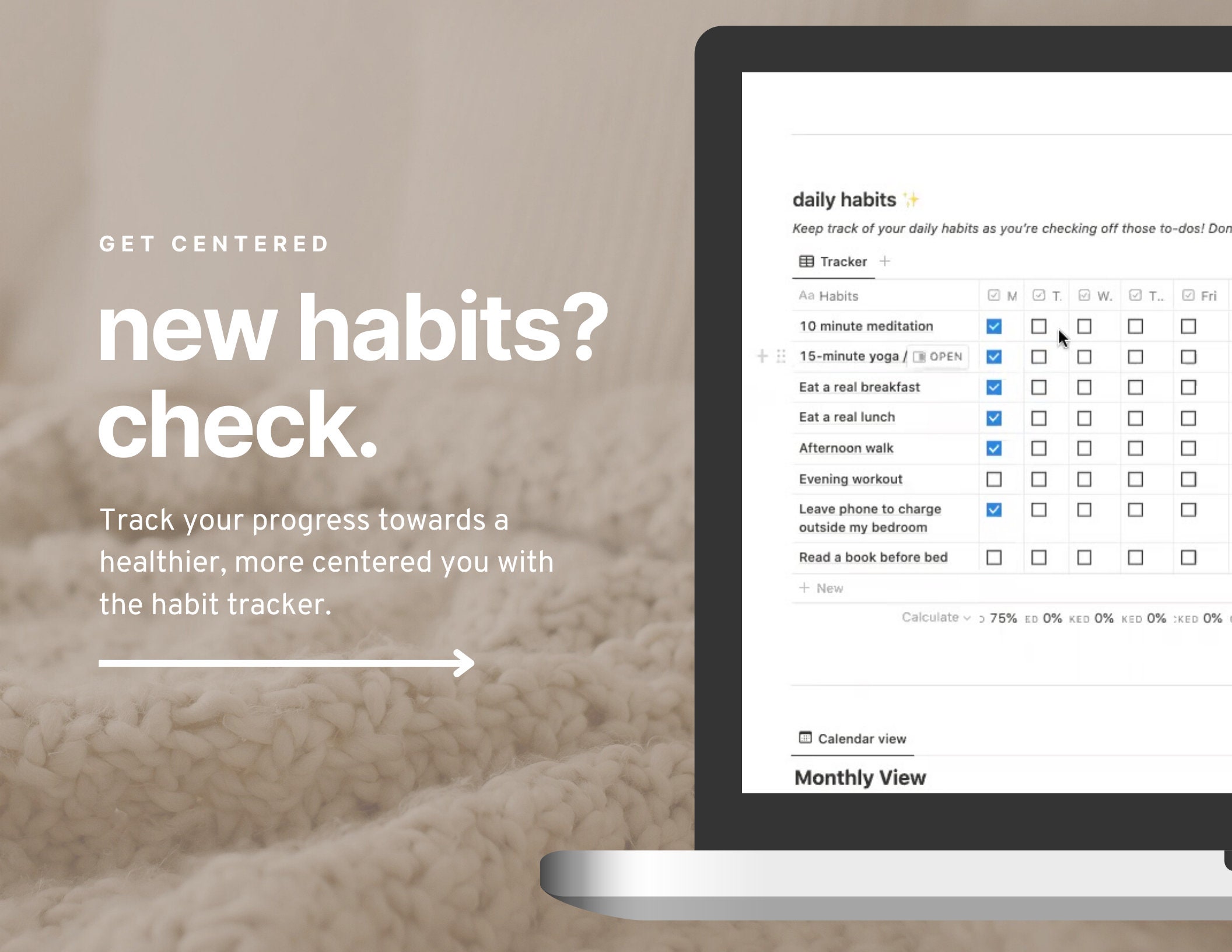 Notion Template || Cozy Neutral Aesthetic | Notion Planner | Notion ...