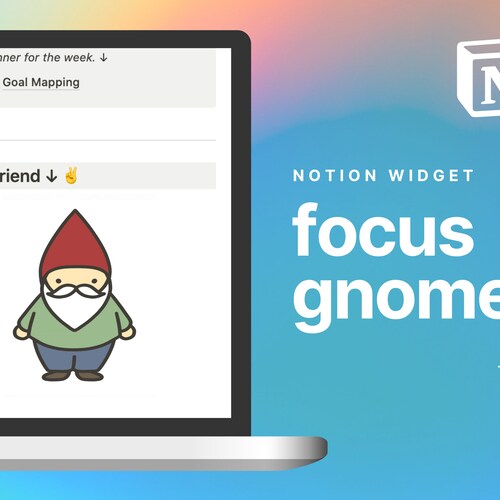 Notion Template Widget Focus Friend Frog Widget for ADHD - Etsy