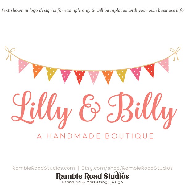 Logo Design Bunting - Etsy
