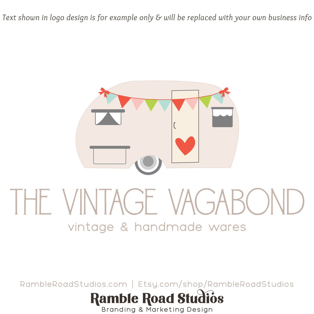 Caravan Premade Logo Design & Blog Header - Web, Print - Limited ...