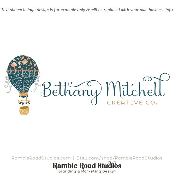 Hot Air Balloon Logo - Etsy