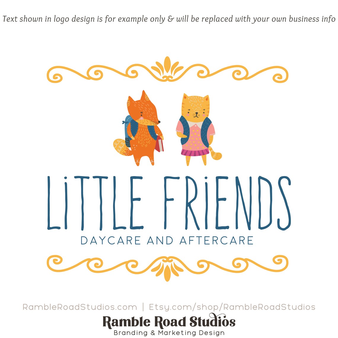 Animals & Backpacks Premade Logo Design Web Print Files - Etsy