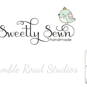 Bird Premade Logo Design Web & Print Files Watermarks | Etsy