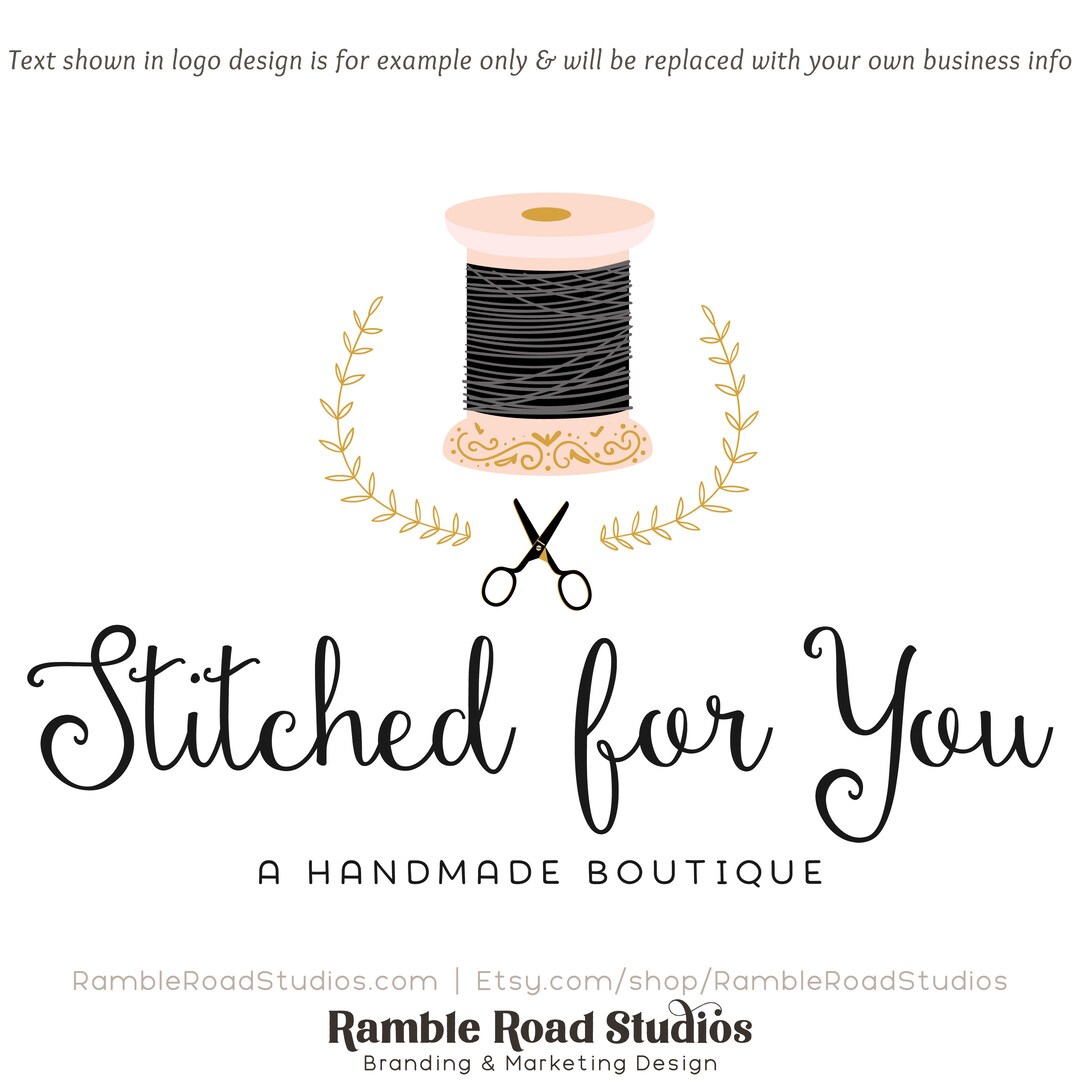 Thread Premade Logo Design Web & Print Files Watermarks Limited Edition ...