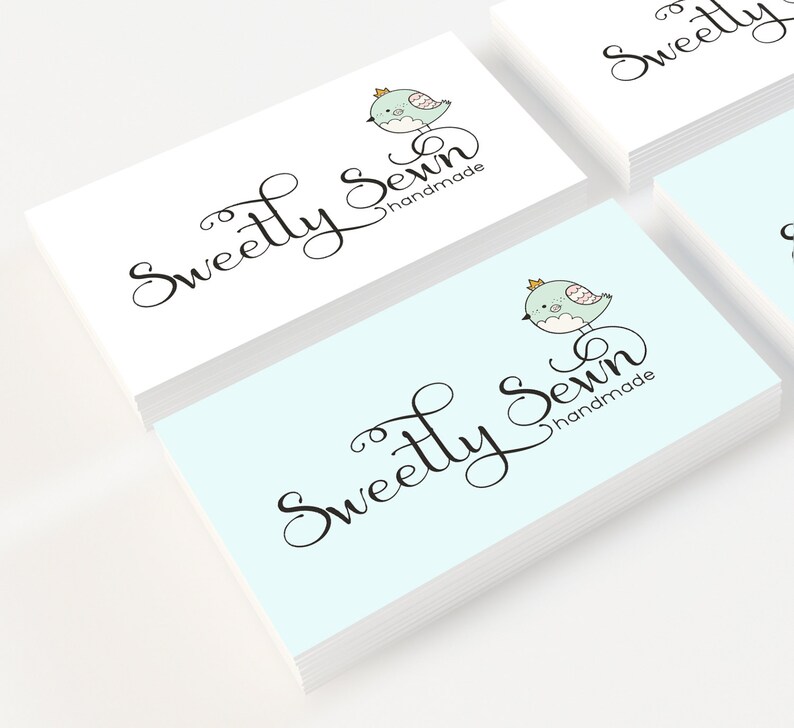 Bird Premade Logo Design Web & Print Files Watermarks | Etsy