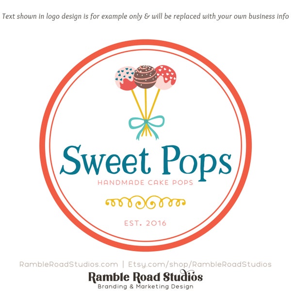 Cake Pop Logo - Etsy