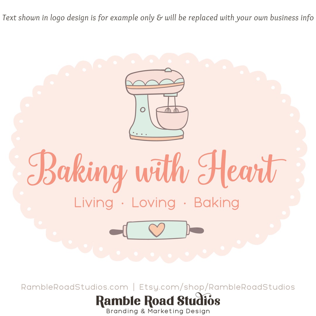 Baking Premade Logo Design Web Print Files Watermarks Limited Edition ...