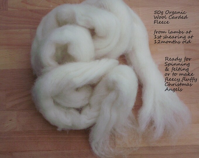 Organic Carded Pure Wool/lambs Wool Fleece Tops/roving, for Spinning ...