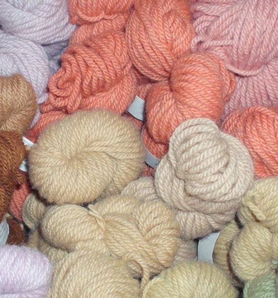 50g skein Chunky organic wool gently plant-dyed | Etsy
