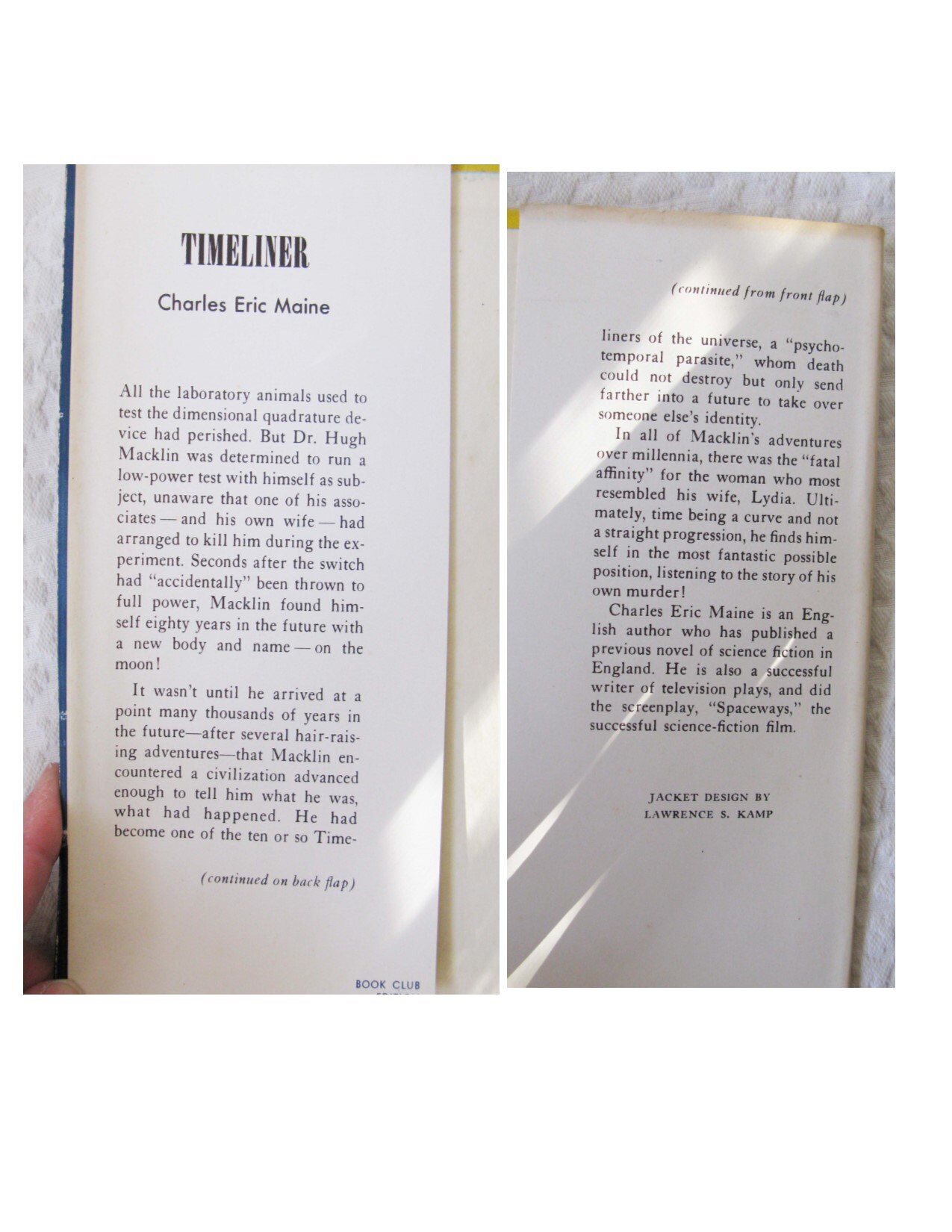 Book Timeliner Sci Fi Time Travel Quantum Leap Vintage Retro - Etsy