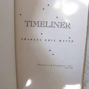 Book Timeliner Sci Fi Time Travel Quantum Leap Vintage Retro - Etsy