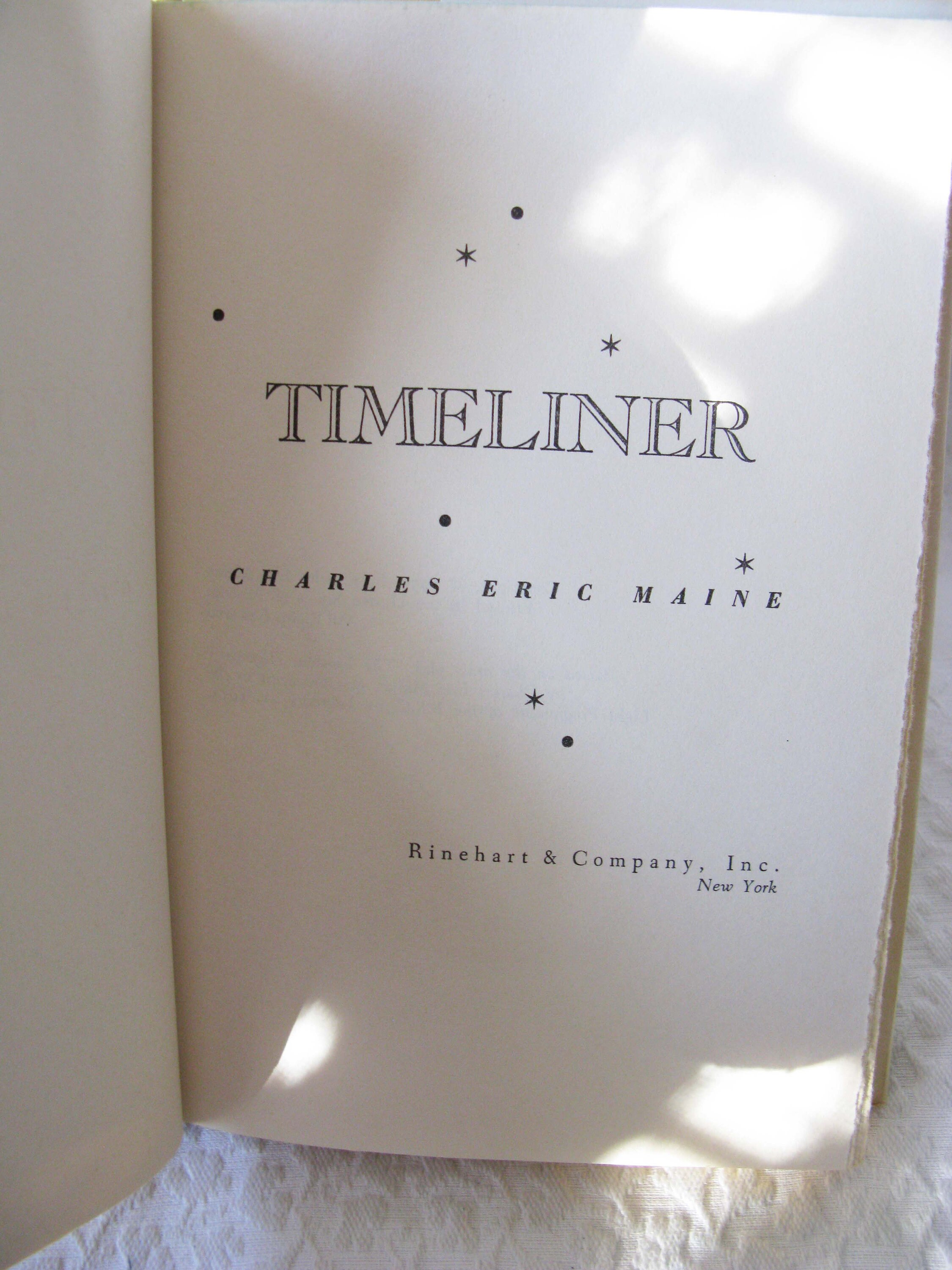 Book Timeliner Sci Fi Time Travel Quantum Leap Vintage Retro - Etsy