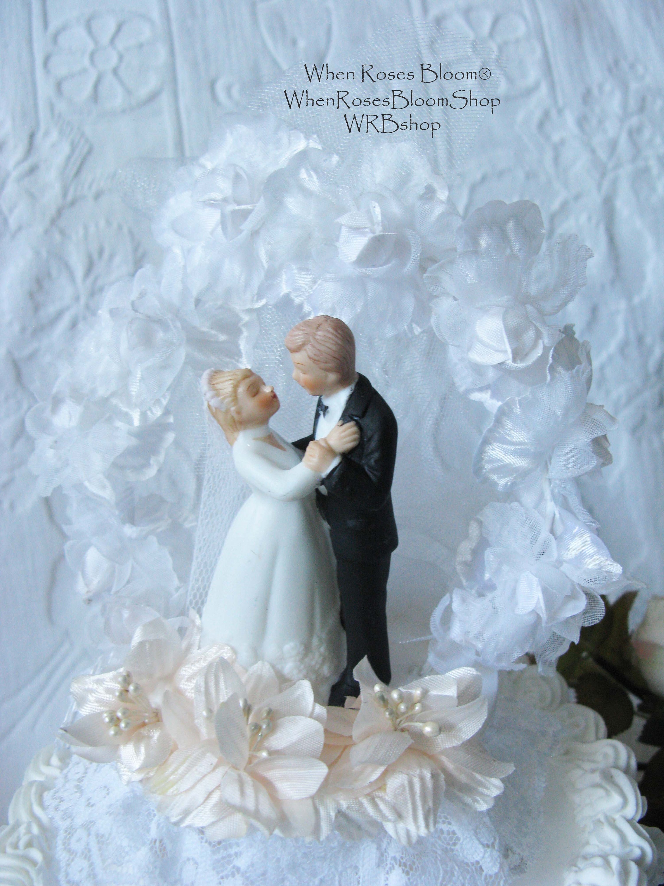 Wedding Cake Topper Bride Groom Vintage Retro Mid Century - Etsy