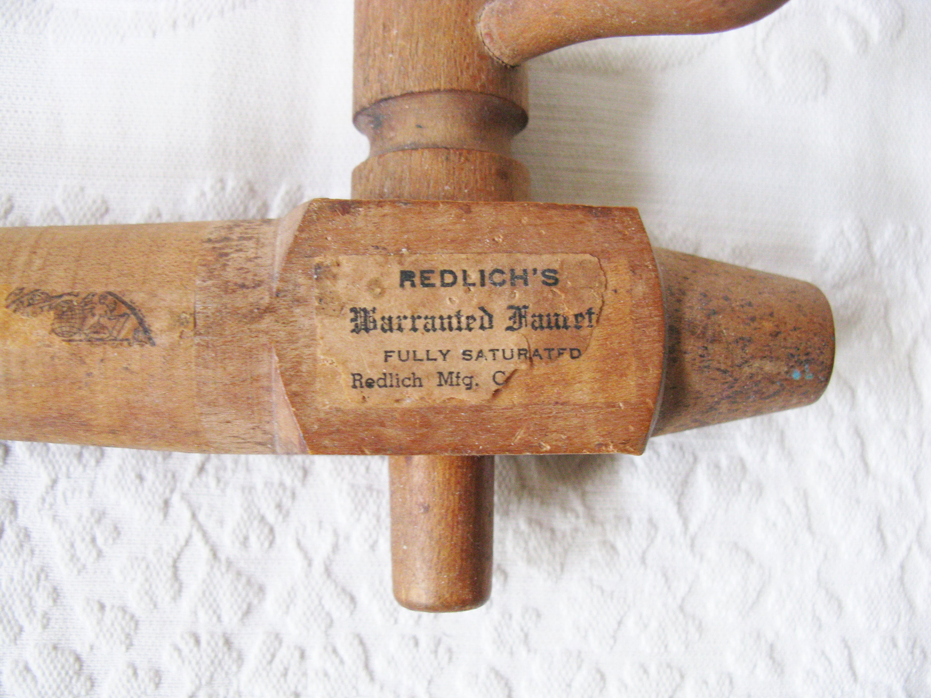 Vintage Wood Spigot Faucet Barrel Beer Keg Wine Tap Redlich's Chicago ...