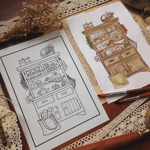 Cozy Buffet I Adult Coloring I Coloring Page - Etsy