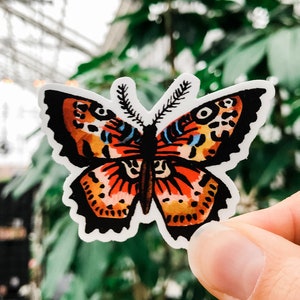 Butterfly Animal Sticker - Waterproof Vinyl Sticker - Etsy
