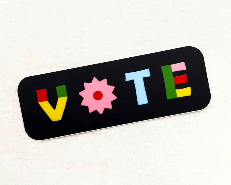 VOTE Sticker - Waterproof Vinyl Car Decal Bumper Sticker - Etsy