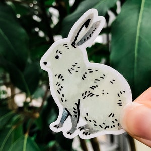 Bunny Rabbit Animal Sticker - Waterproof Vinyl Sticker - Etsy