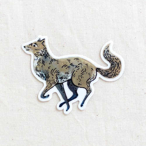 Wolf Animal Sticker Waterproof Vinyl Sticker - Etsy