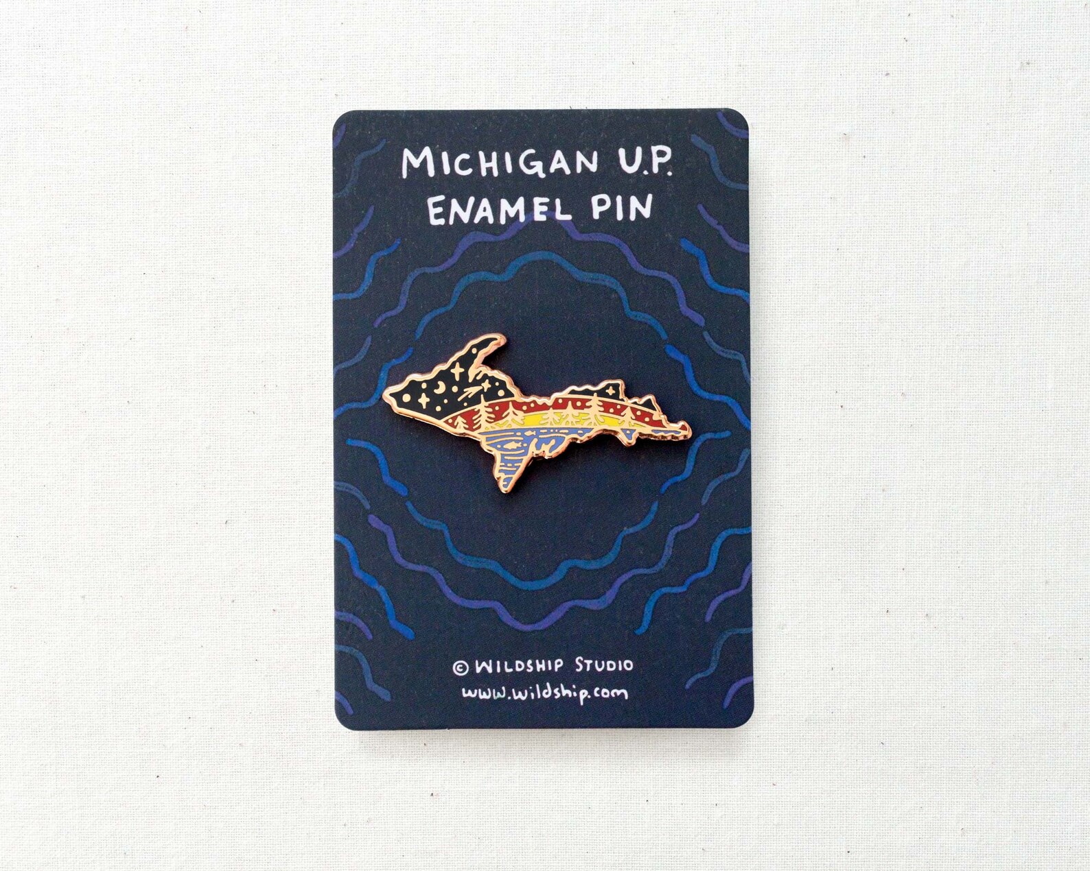 Michigan Campfire Enamel Pin Lapel Pin Badge | Etsy
