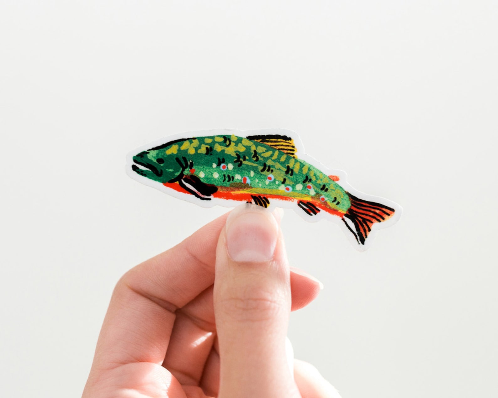 Brook Trout Fish Sticker Waterproof Vinyl Sticker - Etsy