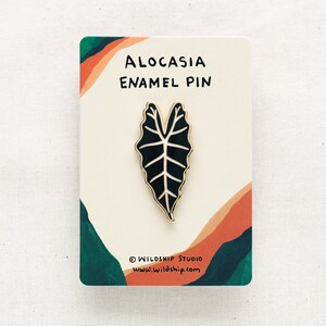 Alocasia Enamel Pin - Etsy