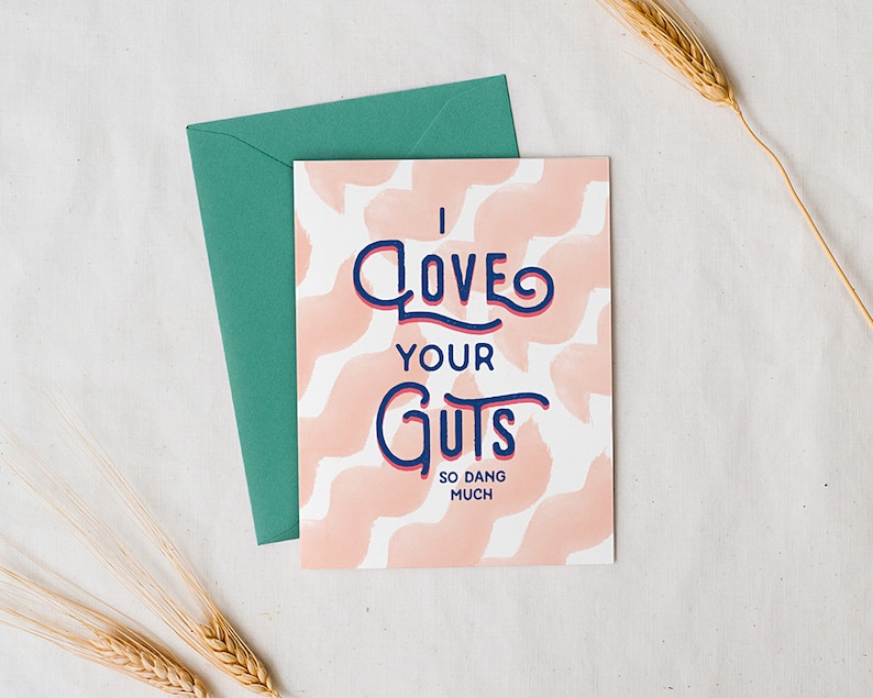 I Love Your Guts - Greeting Card - Etsy