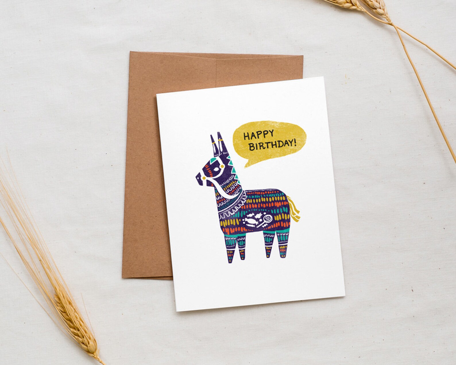 Birthday Pinata Greeting Card - Etsy