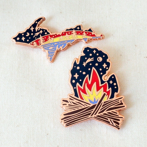 Mitten Pins Michigan Lapel Pin - Etsy