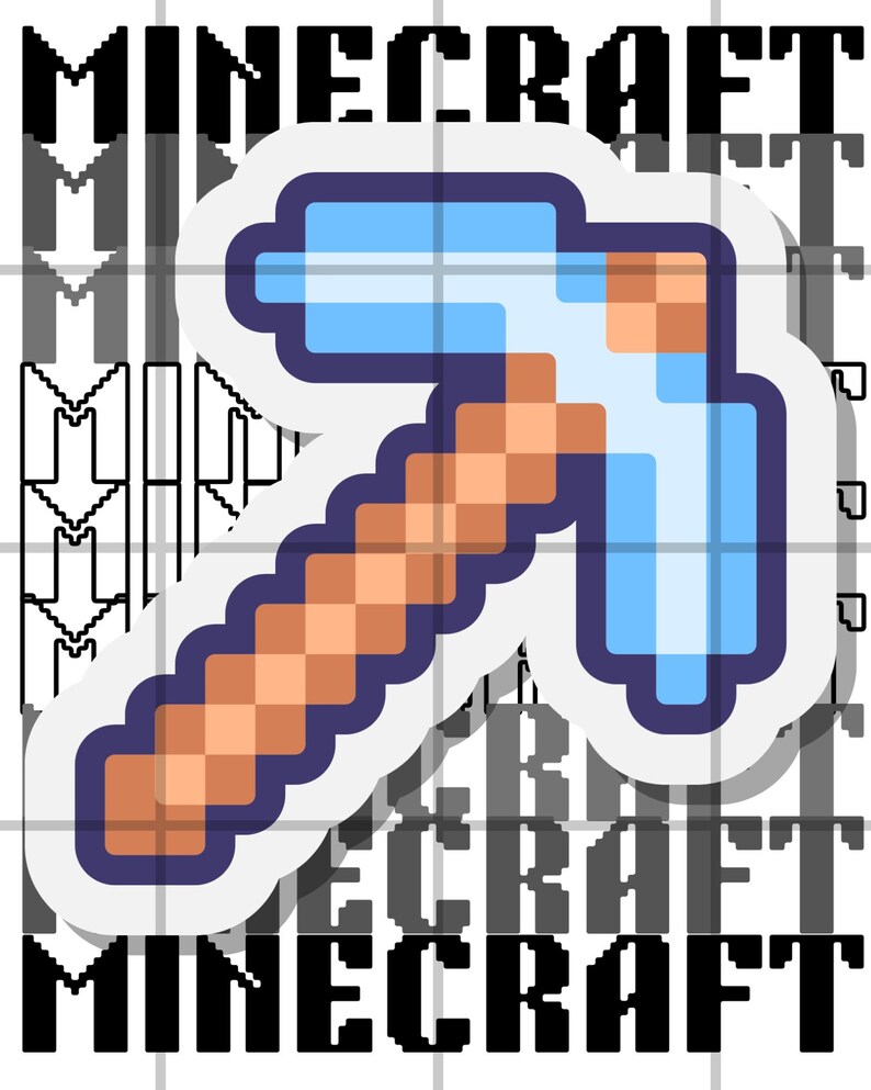 MINECRAFT PNG Bundle - Sword - Creeper - Etsy