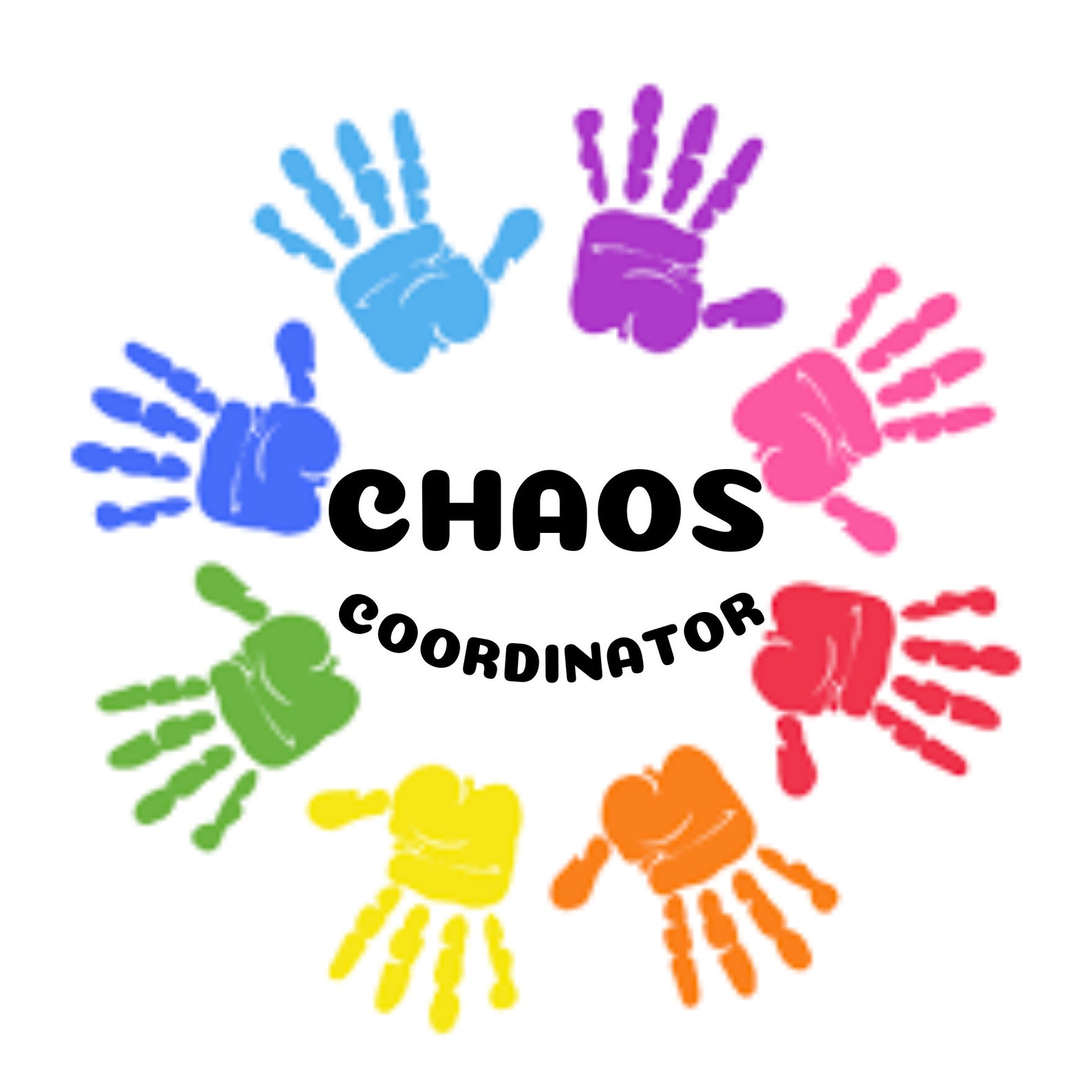 Chaos Coordinator - Rainbow Hands - PNG - Etsy