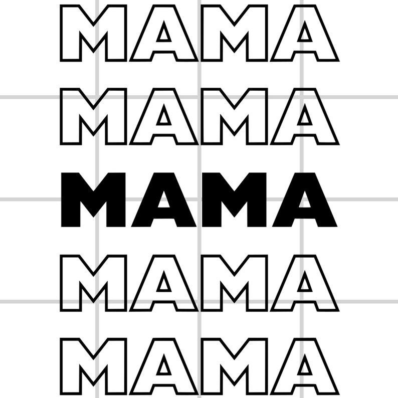 Mama SVG & PNG - Digital Download - Etsy