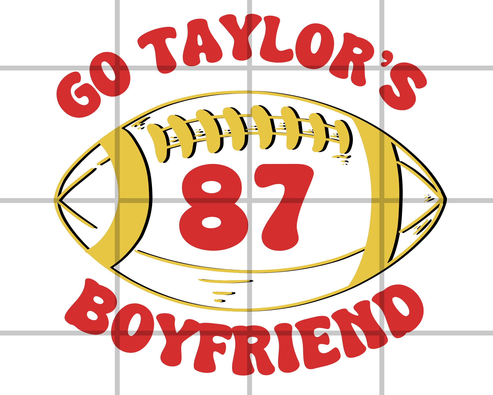 Go Taylor's Boyfriend PNG - Superbowl - Etsy