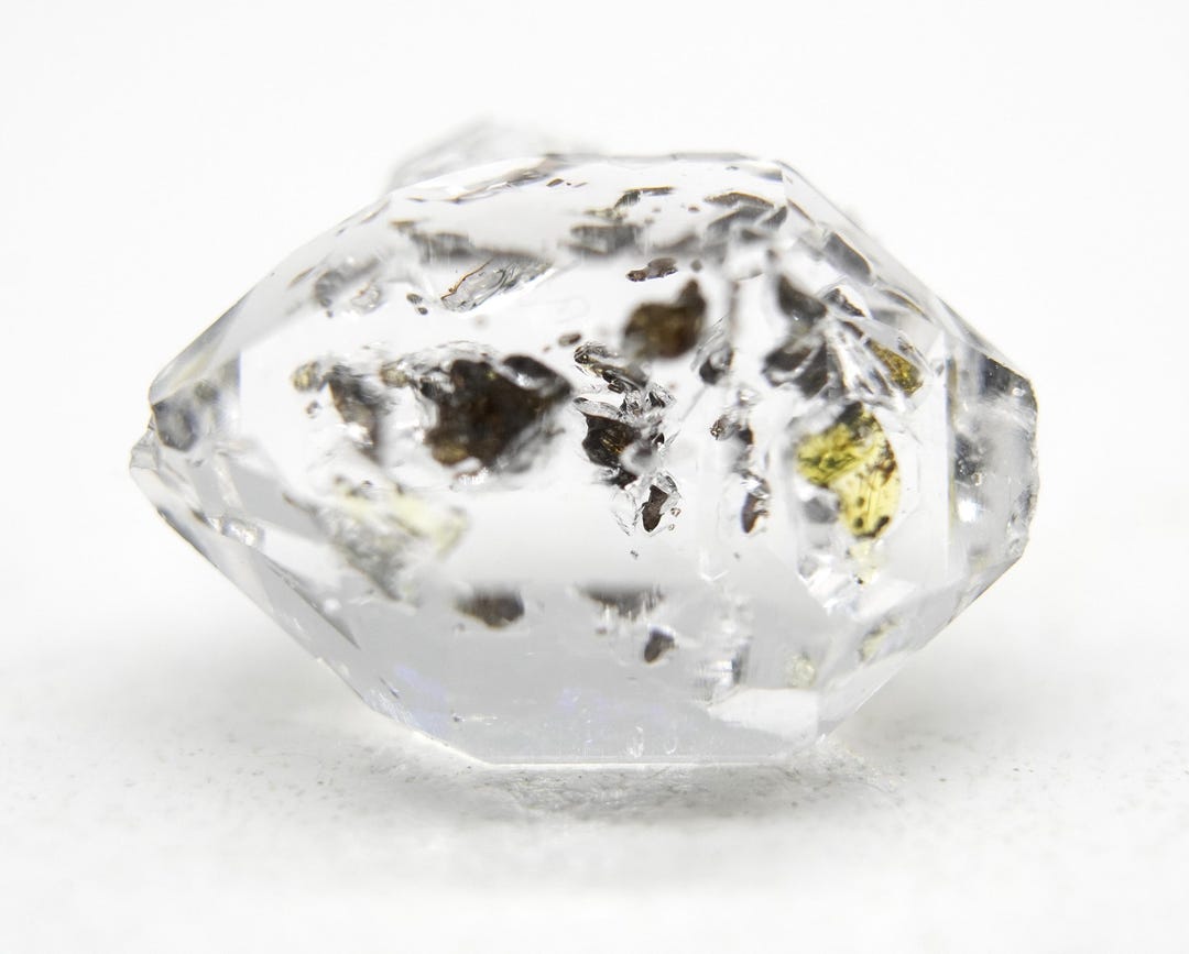 Golden Enhydro - Petroleum Quartz Crystal: Ethically Mined Himalayan ...