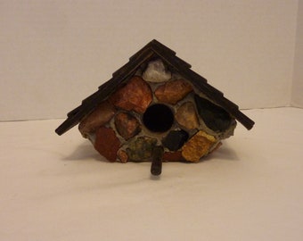 Rock Birdhouse - Etsy