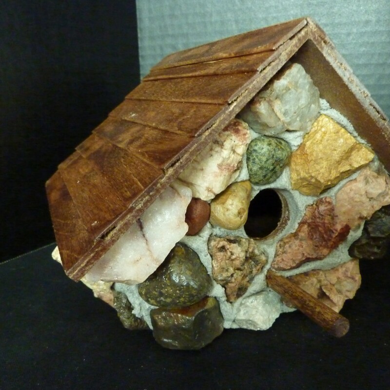 Rock Birdhouse - Etsy