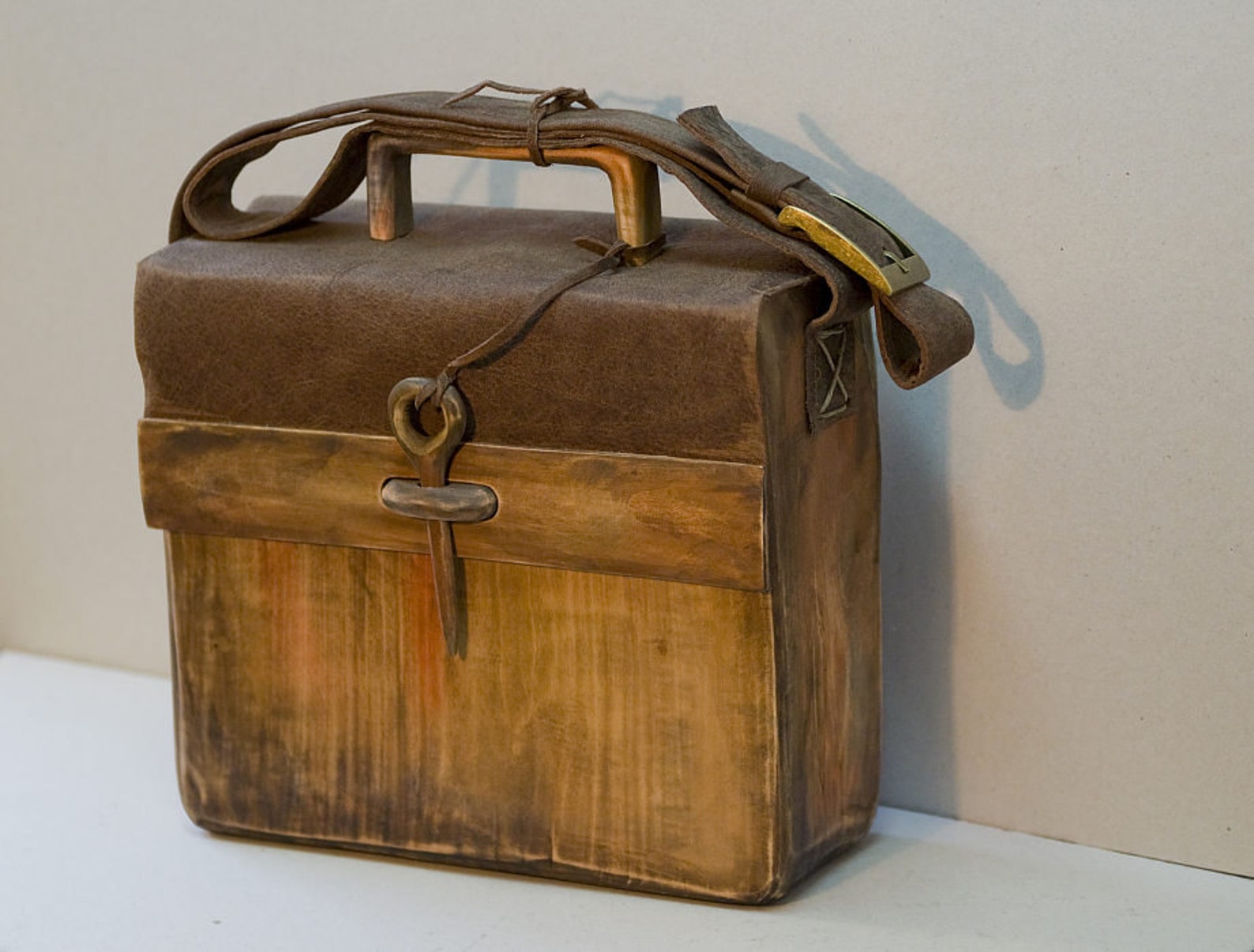 Handmade Wooden Laptop Bag - Etsy