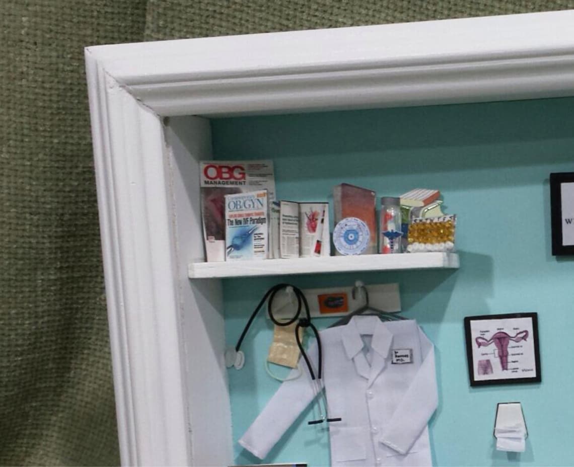 Ob Gyn Miniature Shadow Box - Etsy