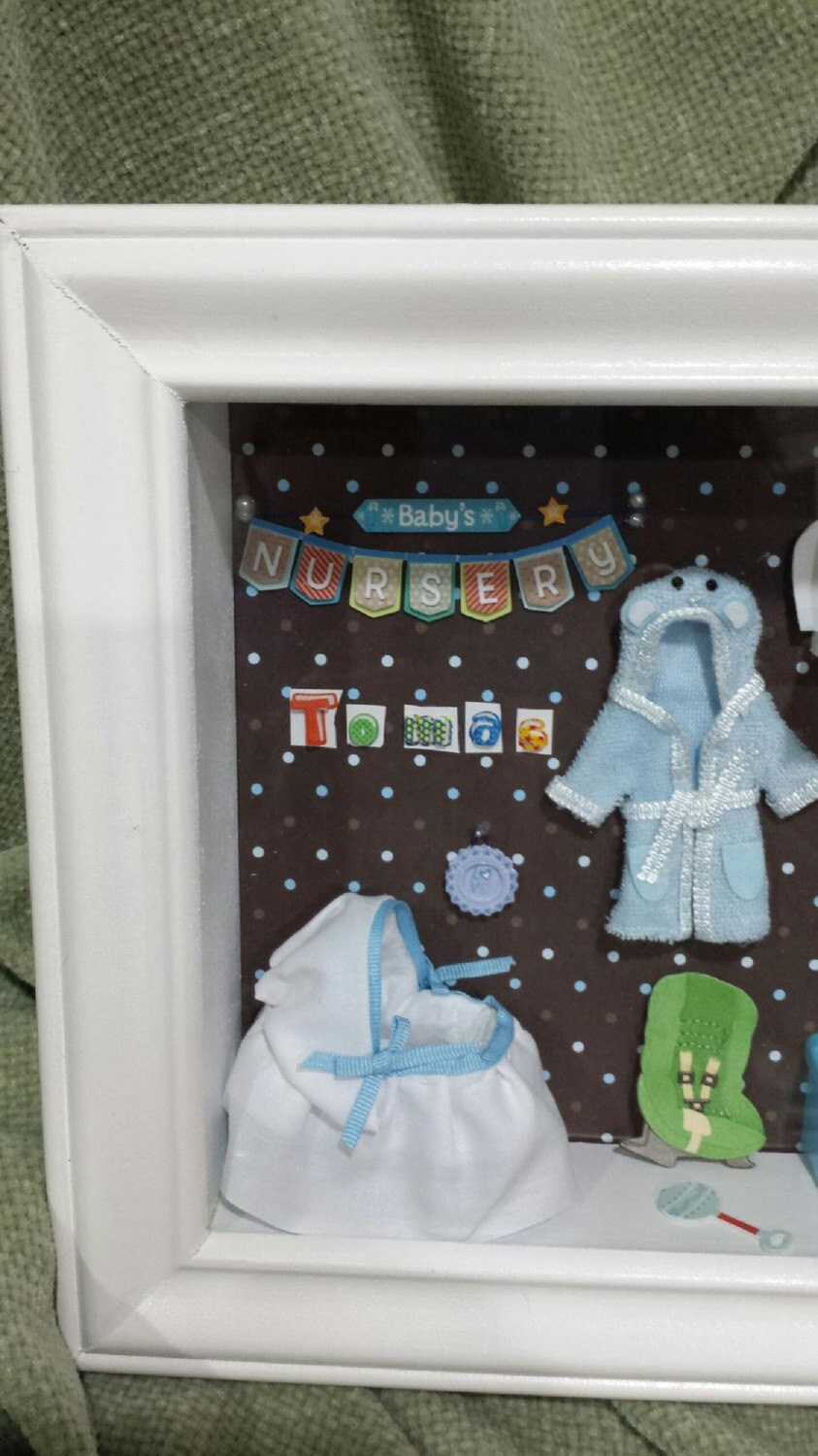 Baby Boy Nursery Miniature Shadow Box2 - Etsy